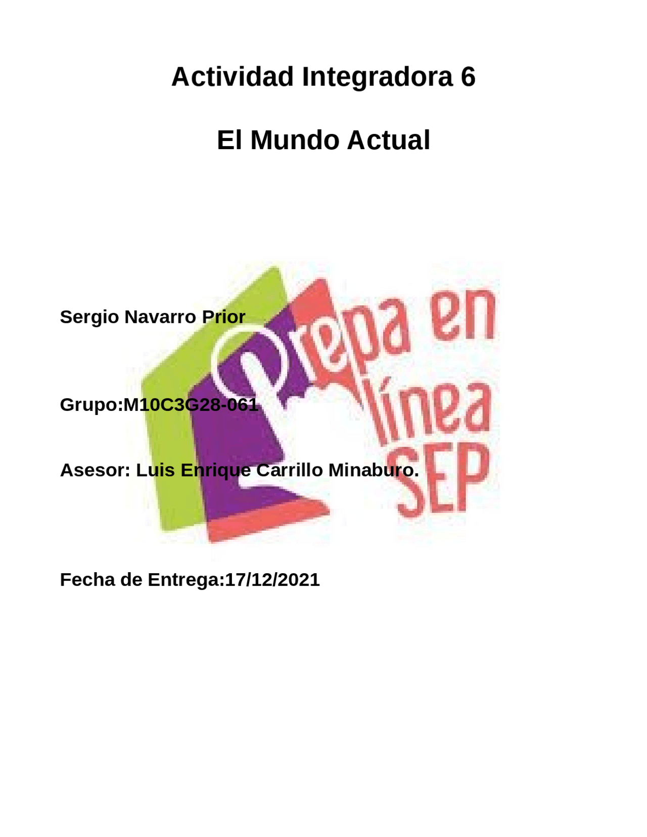 El mundo actual en el mundo - Docsity