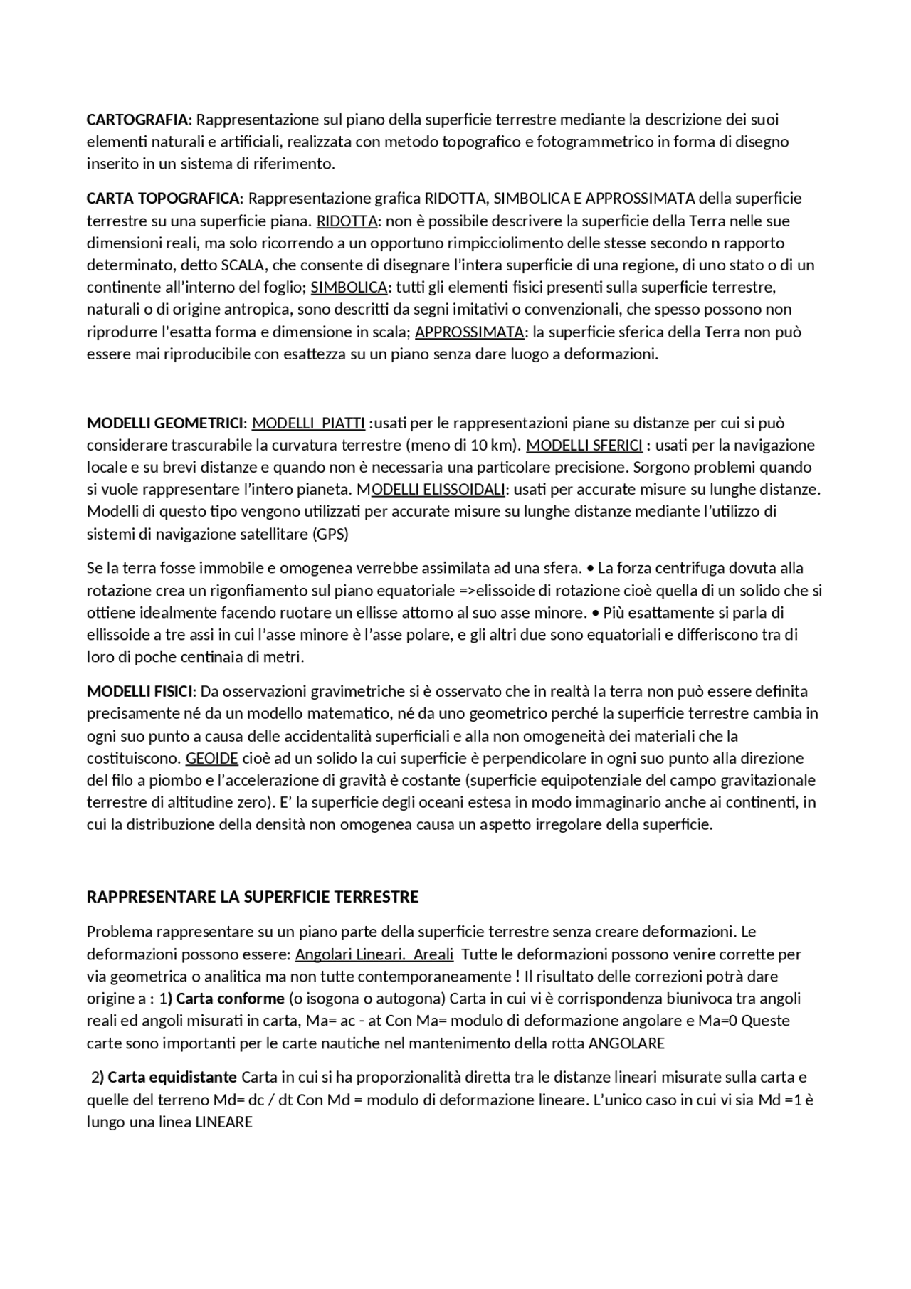 Sistemi Informativi Territoriali Appunti Di Sistemi Informativi Docsity