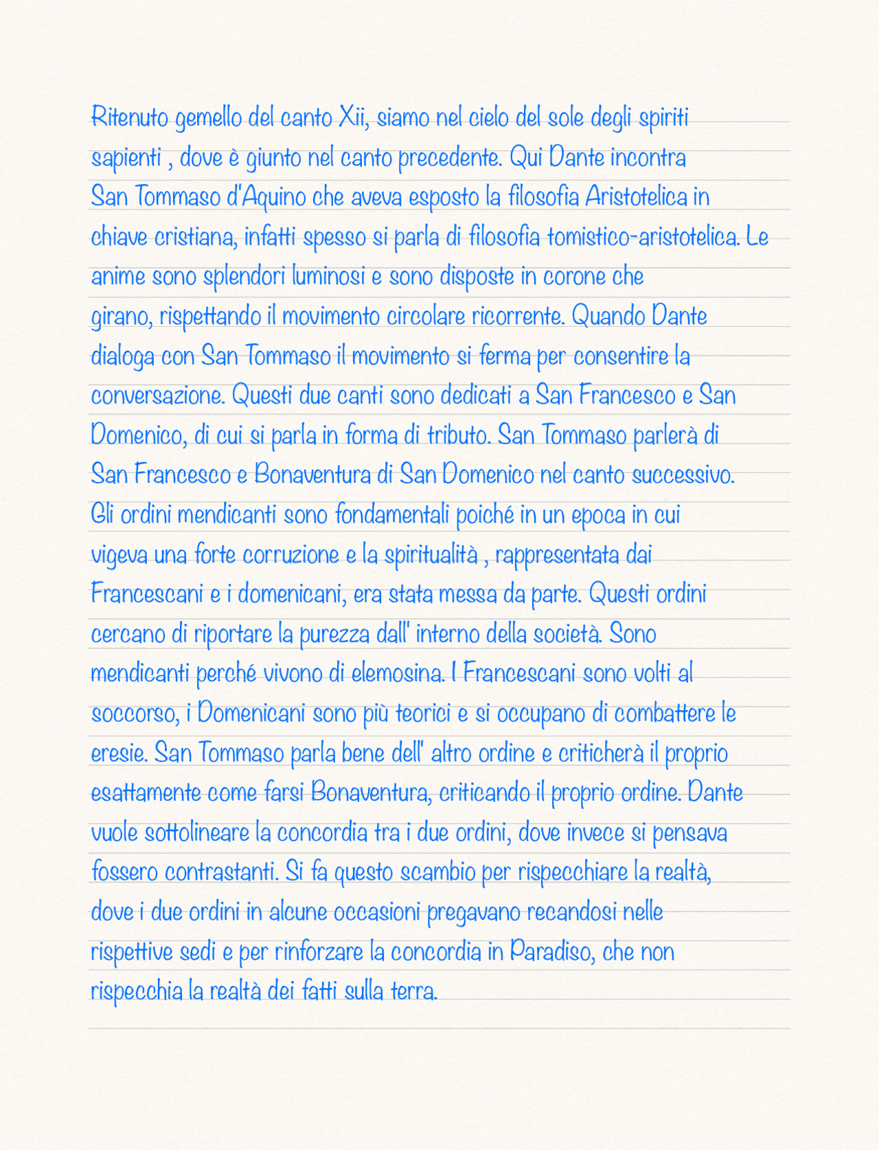 Appunti Paradiso Canto Xi Docsity