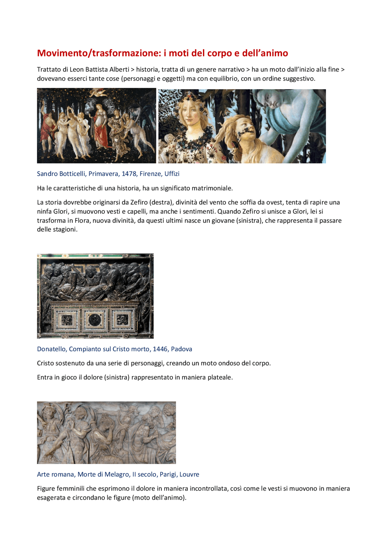 Lezione 3 - Movimento - Docsity