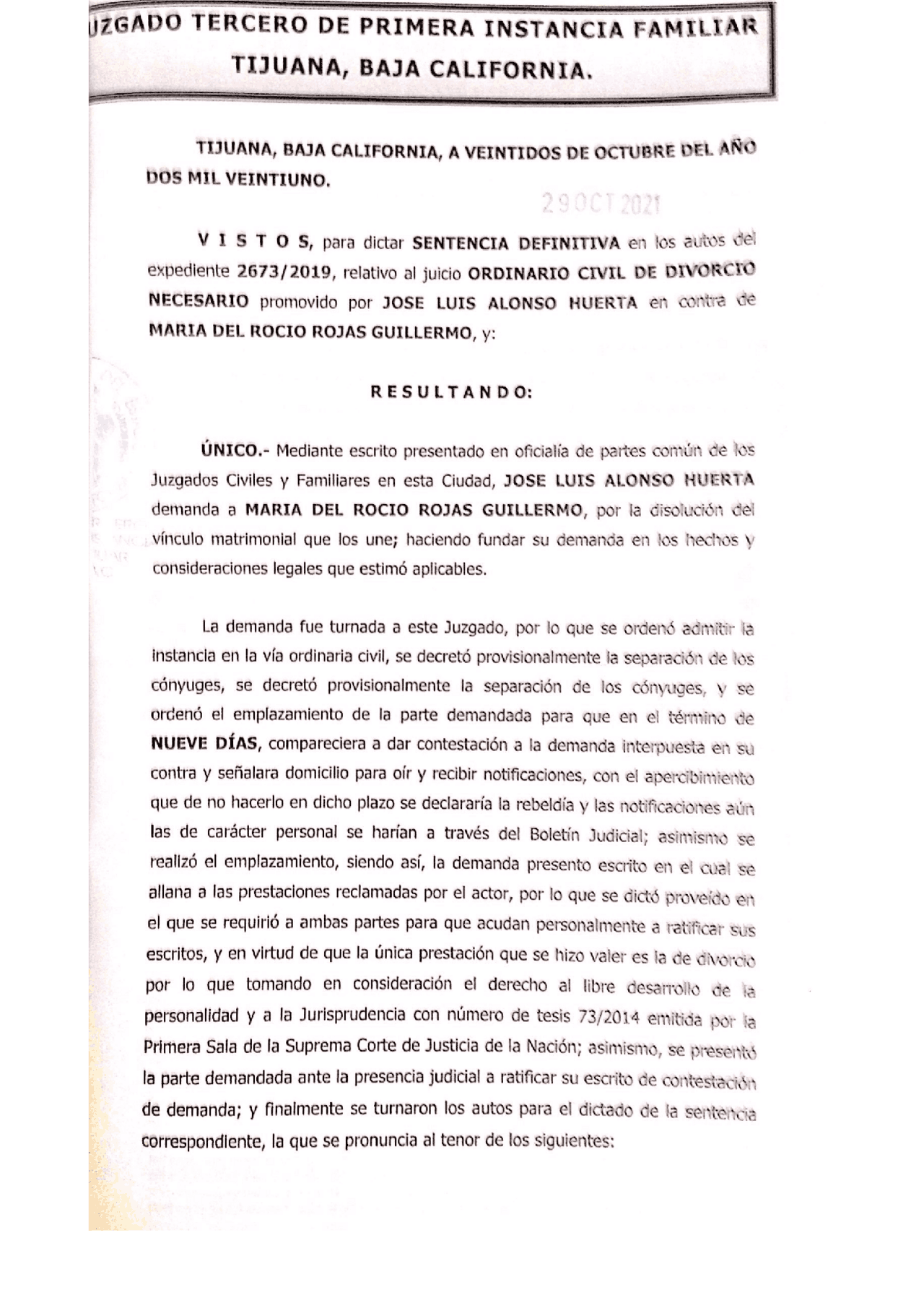 Ejemplo De Sentencia Apunte Docsity