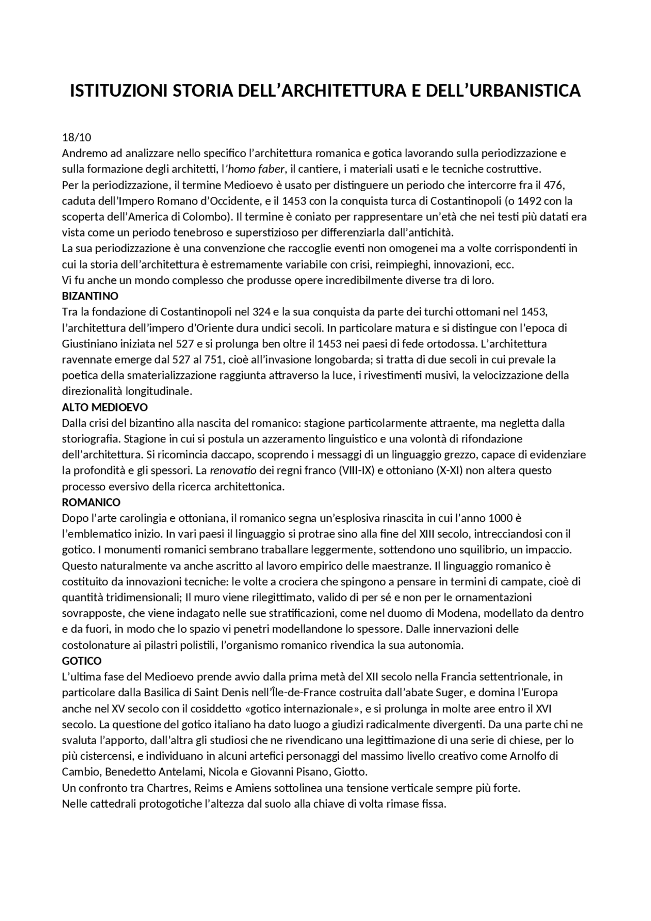 Appunti Completi Di Storia Dellarchitettura Docsity
