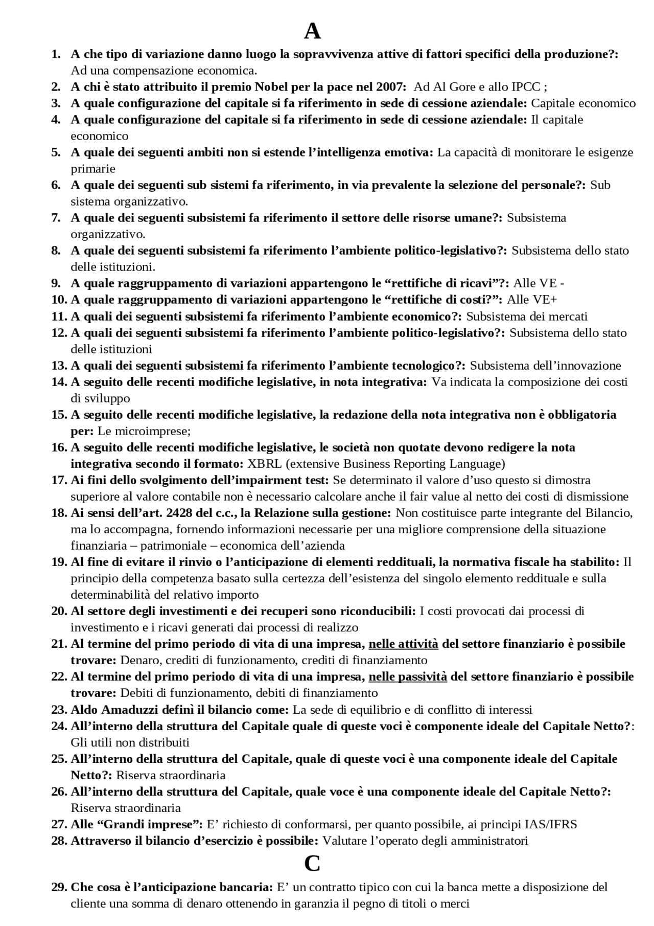 Ragioneria Generale Ed Applicata Pegaso Docsity