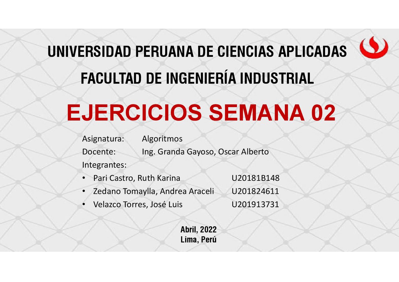 Ejercicios Semana 2 Algoritmos Ejercicios De Algoritmos Avanzados