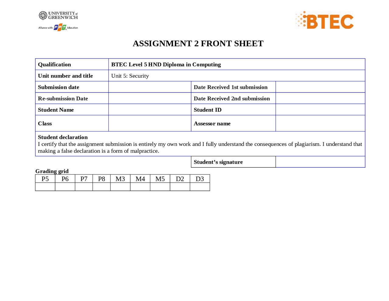 Security - Assignment 2 - Docsity