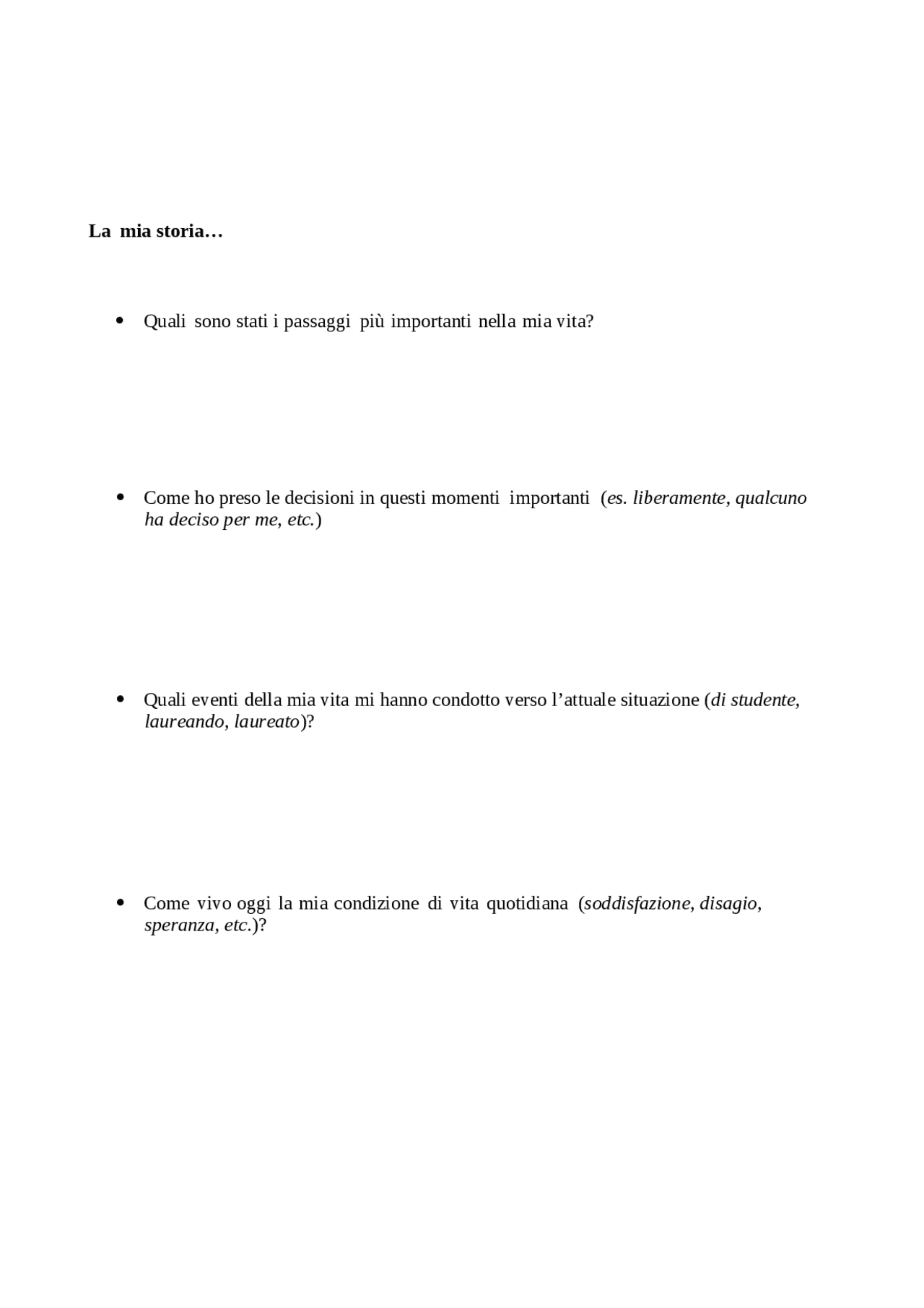 Esercizio per simulazione - Docsity