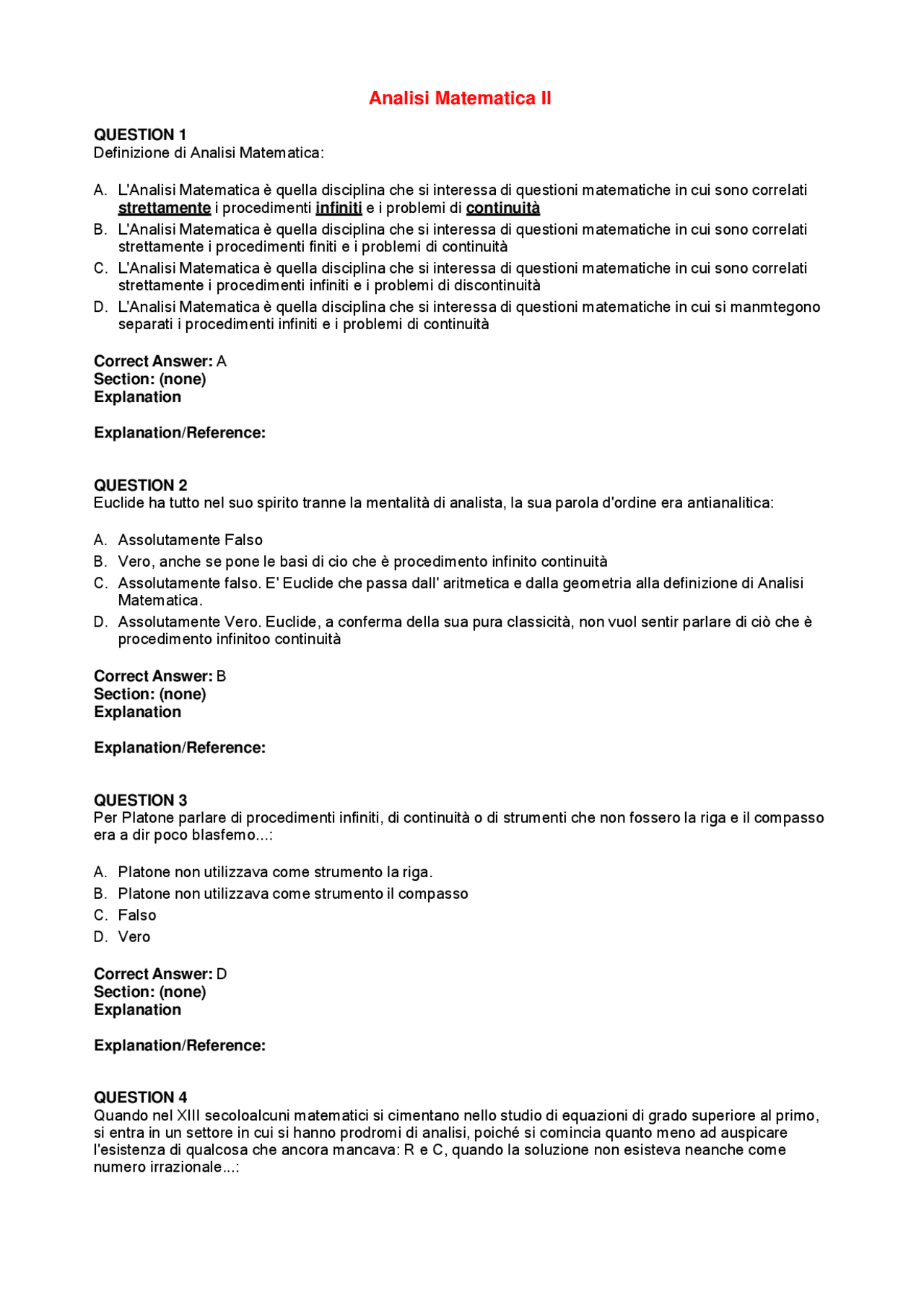 Analisi Matematica Ii Agg Aprile Ingegneria Informatica L 8 Mercatorum