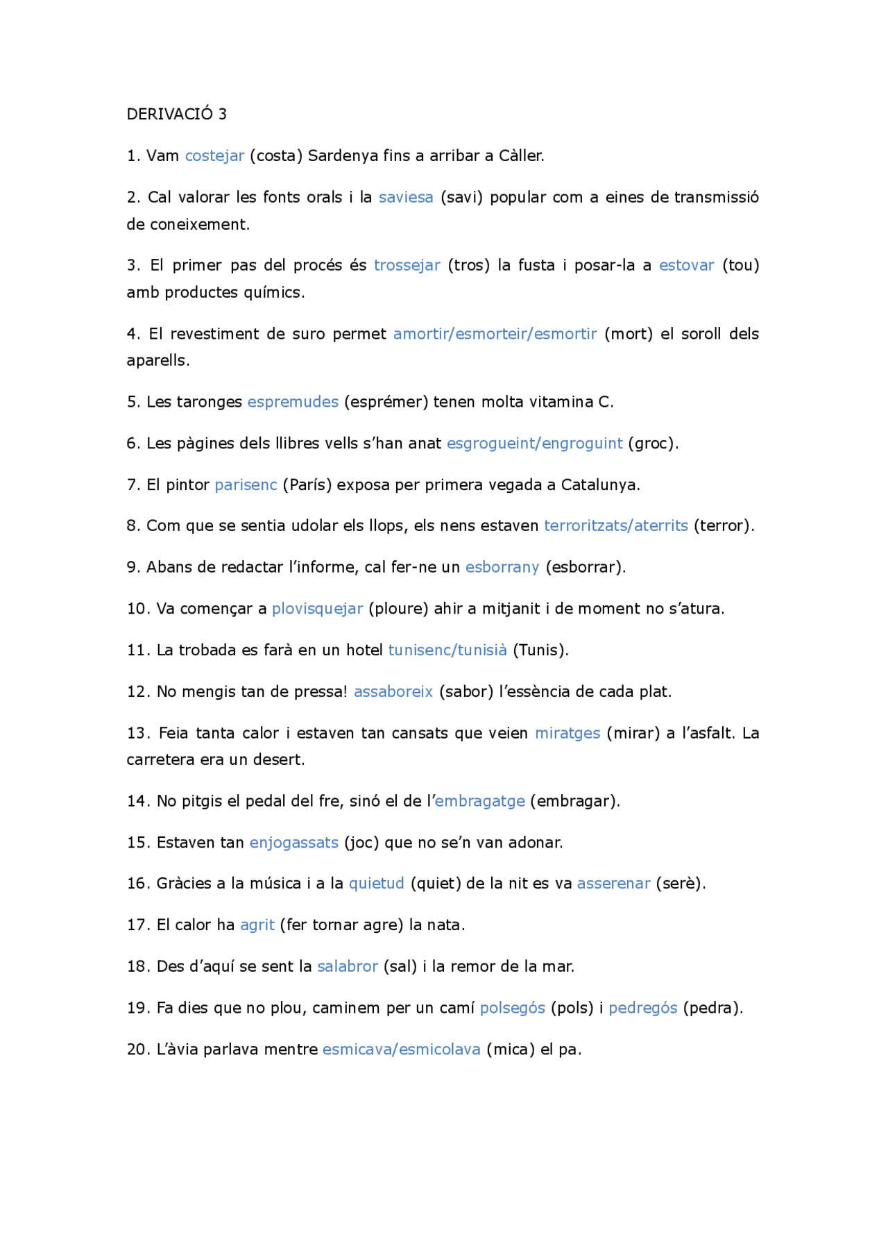 Lèxic Per Selectivitat 3 Docsity