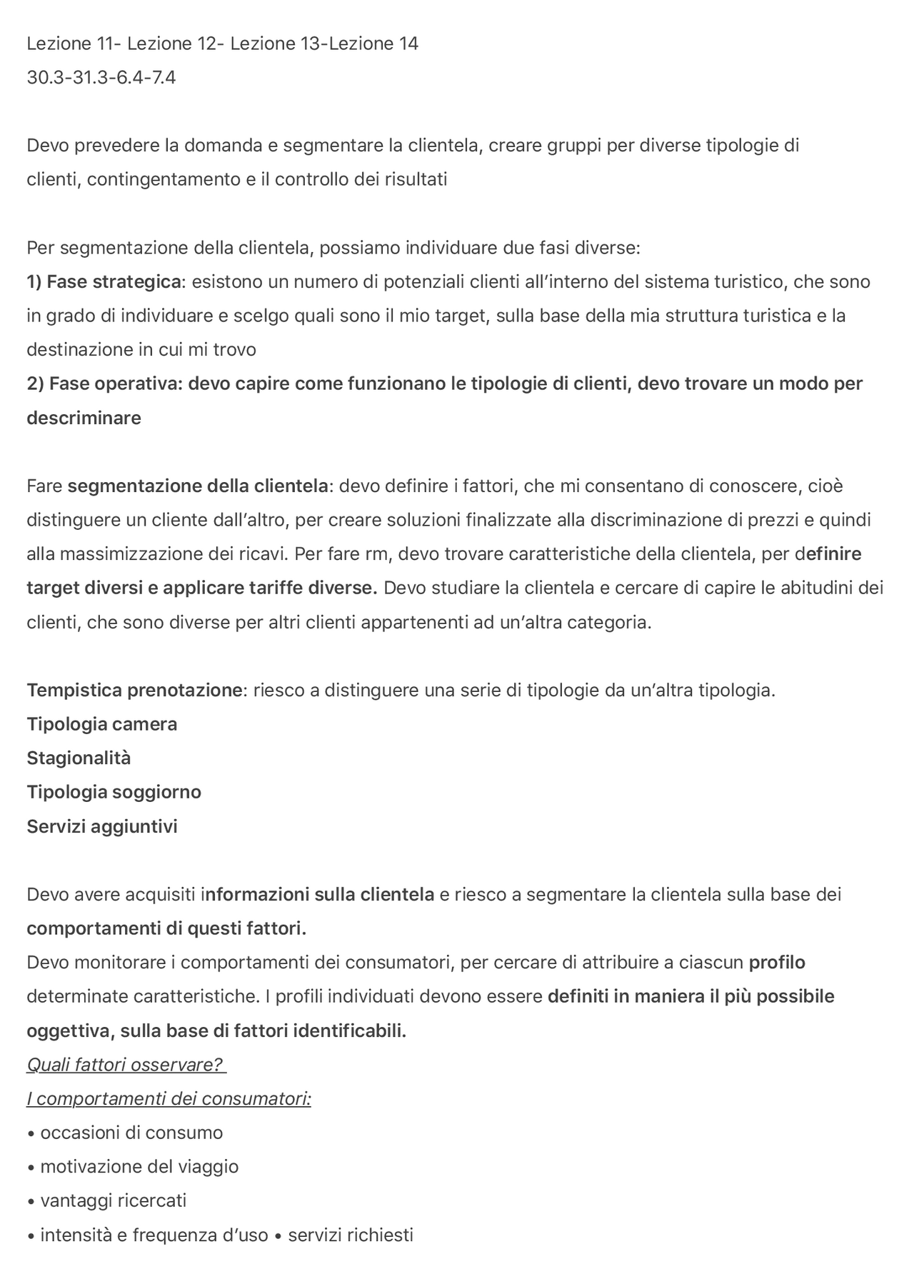 Appunti Completi Delle Lezioni Docsity