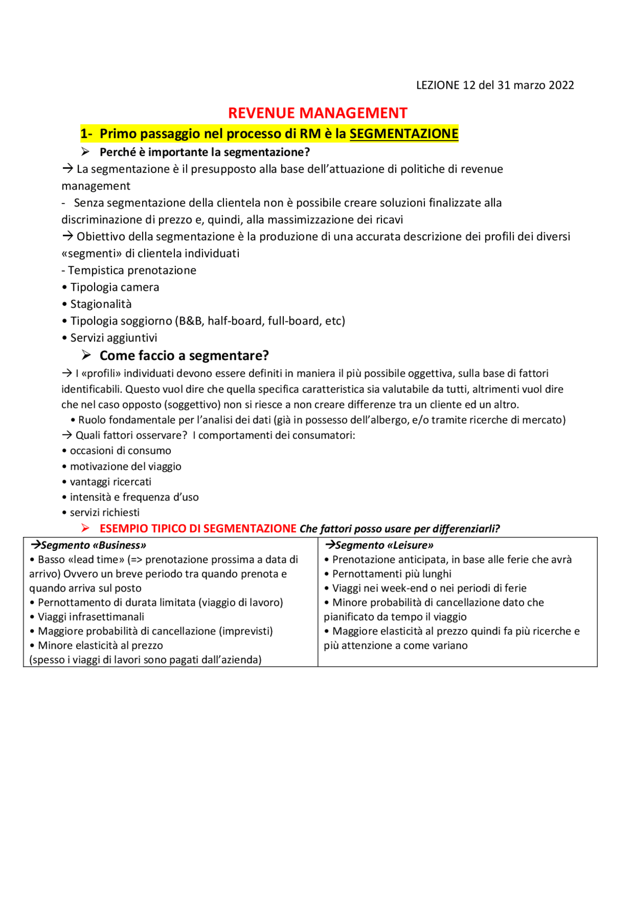 Appunti Completi Delle Lezioni Docsity