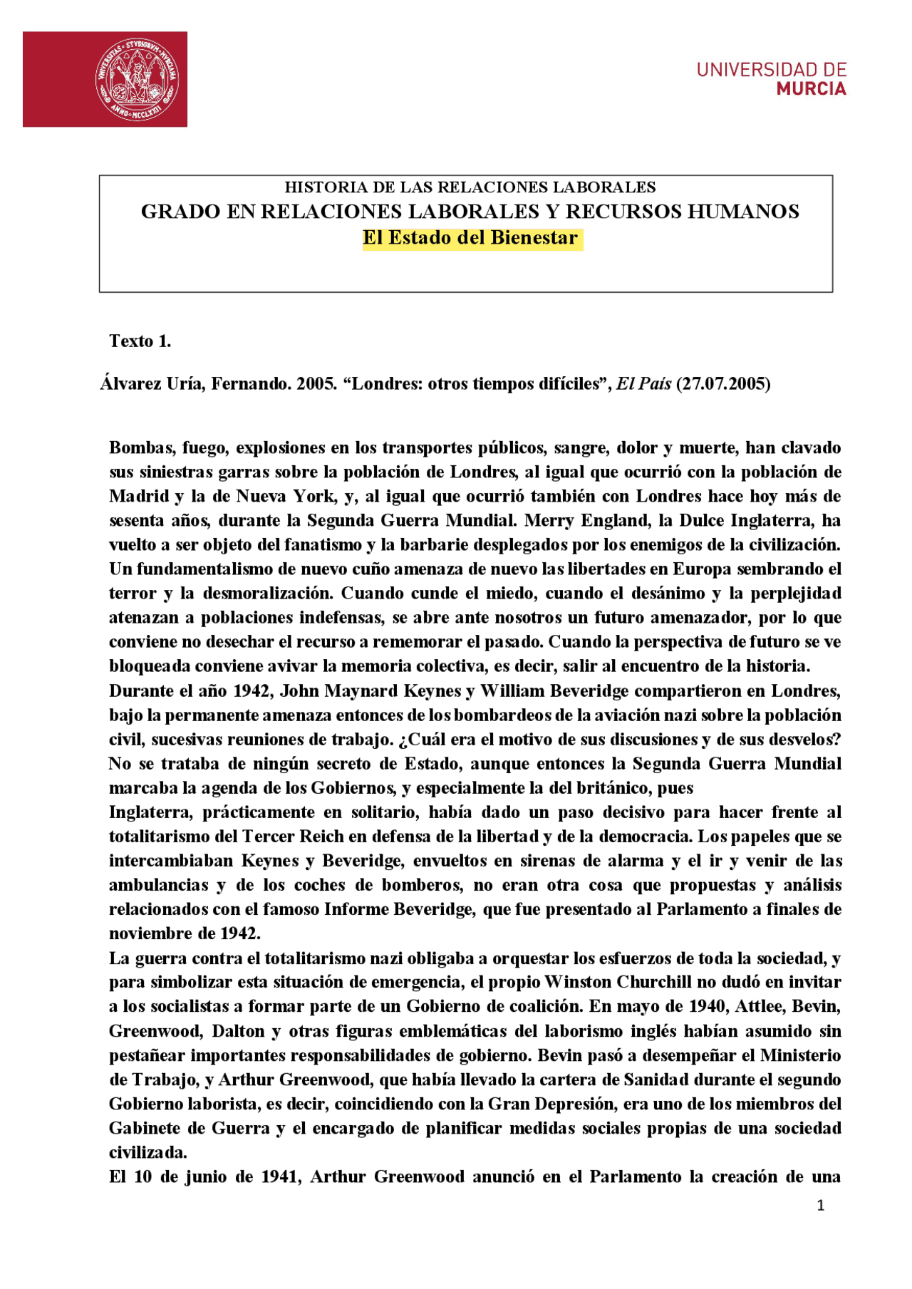 Historia De Las Rrll Docsity