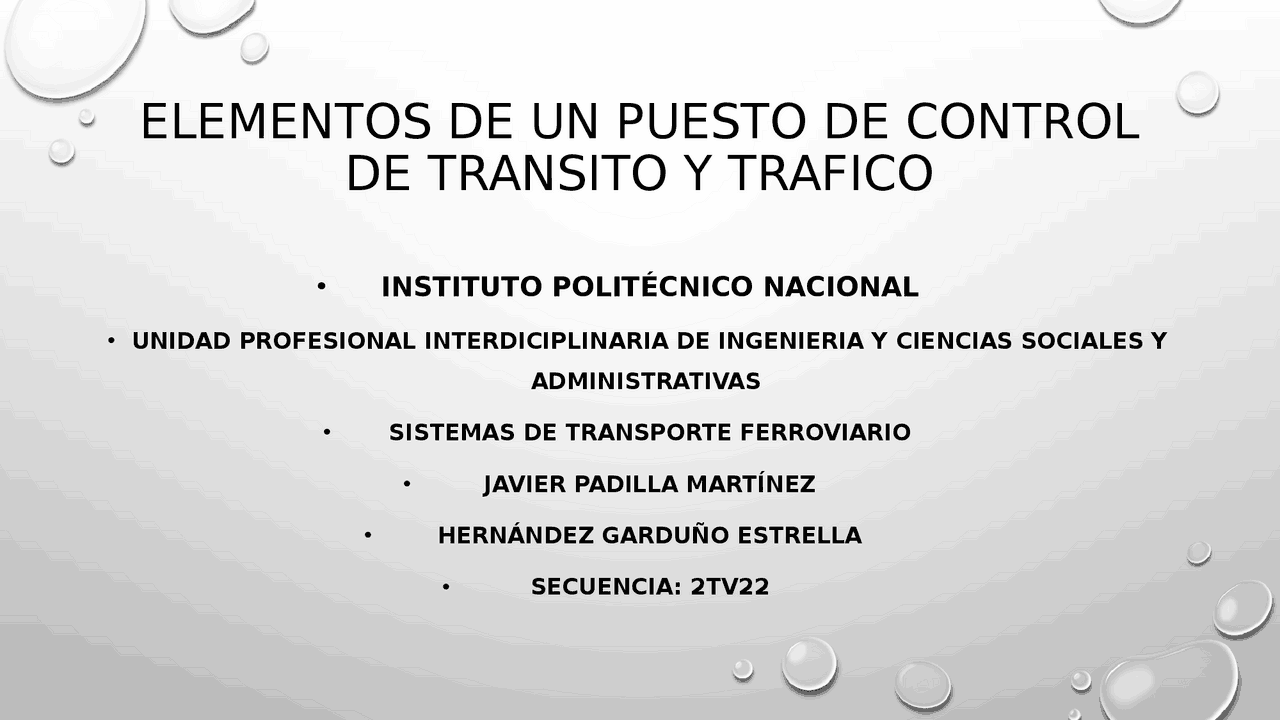 Elementos de puestos de control de control de tránsito | Diapositivas ...