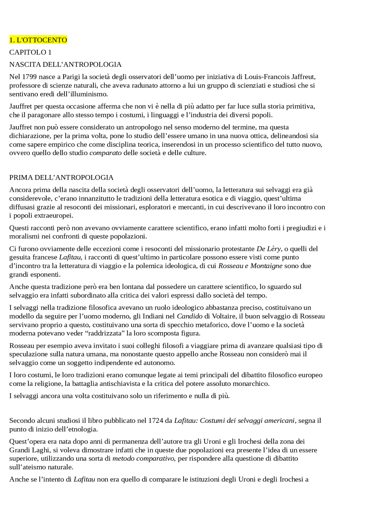 Manuale Di Antropologia Ugo Fabietti Docsity