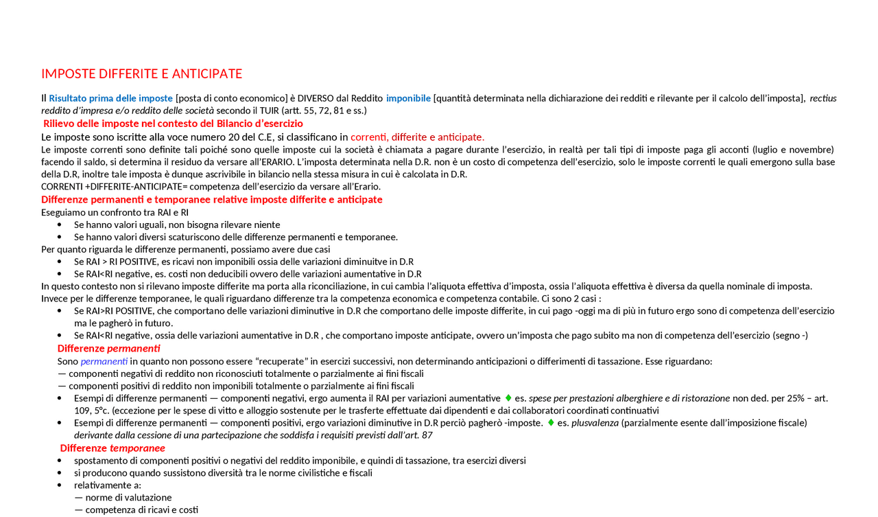 Dispensa di ragioneria secondo parziale - Docsity