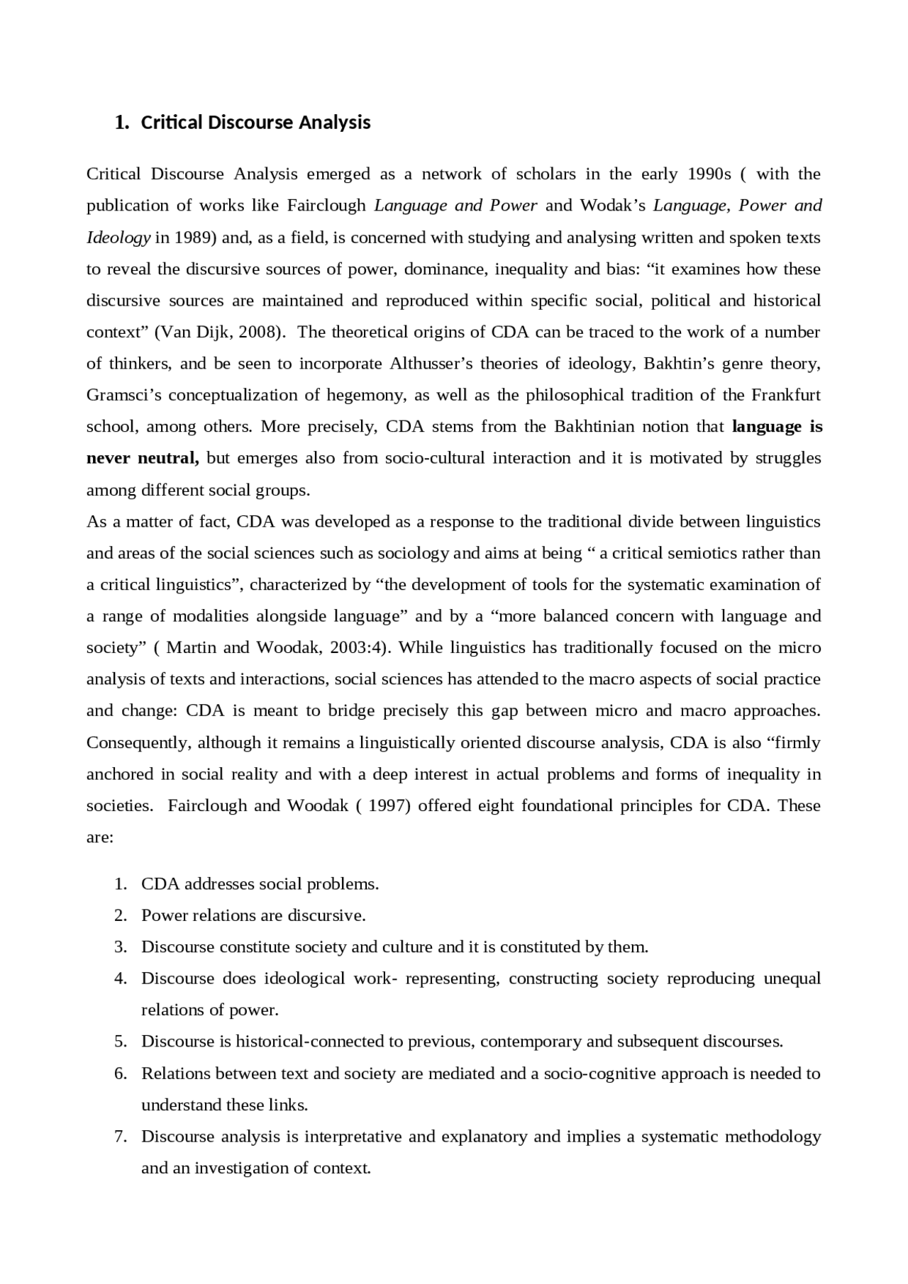 Political Discourse Analysis Docsity