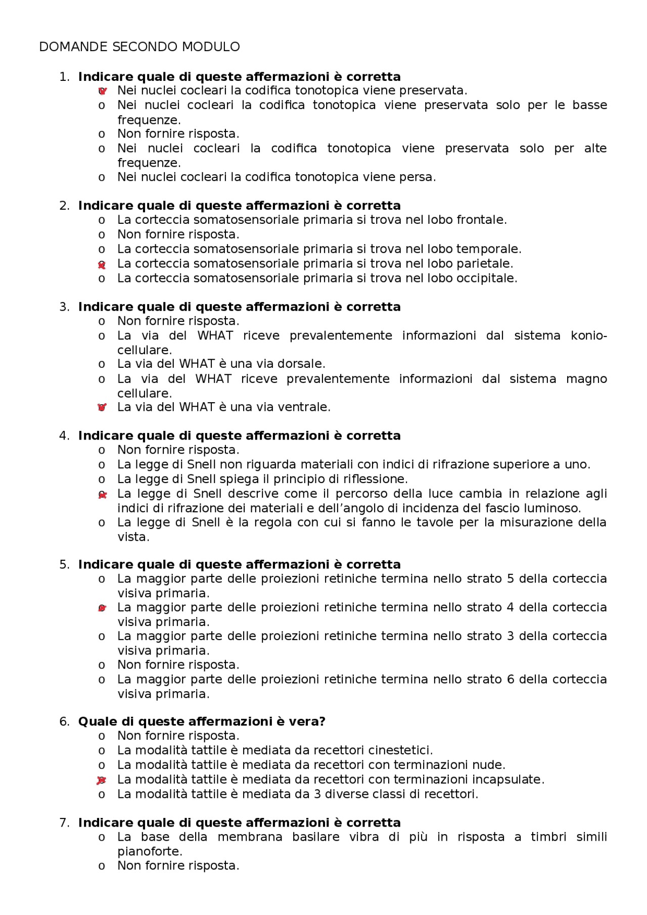 Fondamenti Domande E Risposte Secondo Modulo Prof Arrighi Docsity
