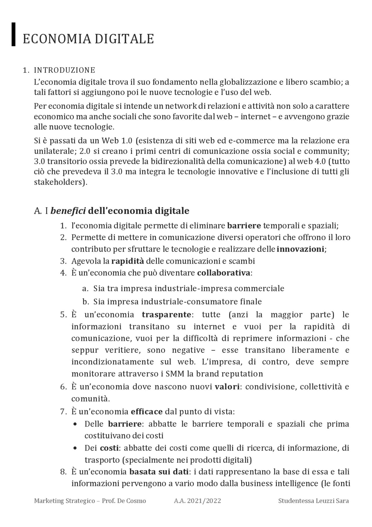 Discorsi Pratici Argomenti Esame Marketing Strategico Mca Prof De