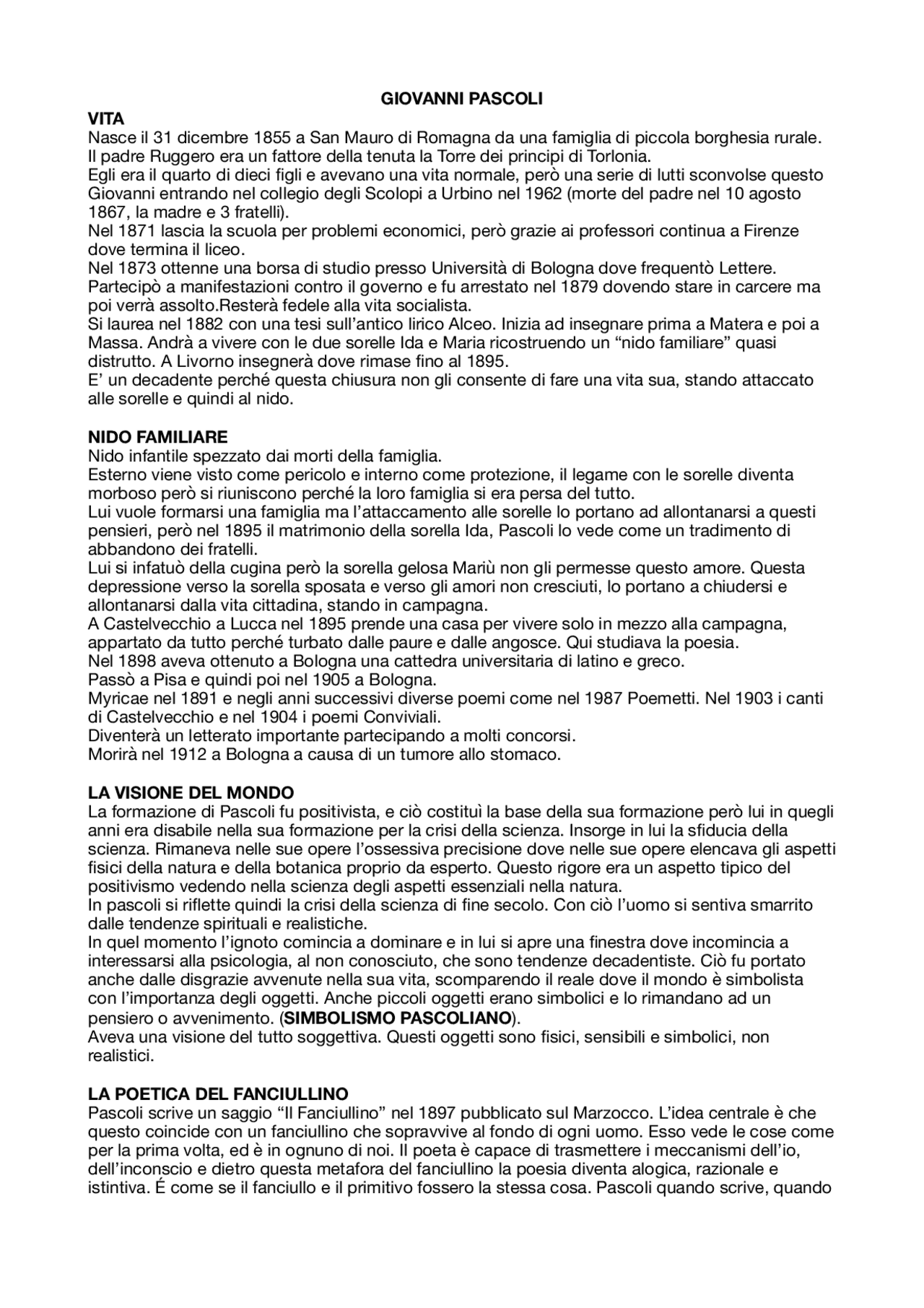 Appunti Presi A Lezione Docsity
