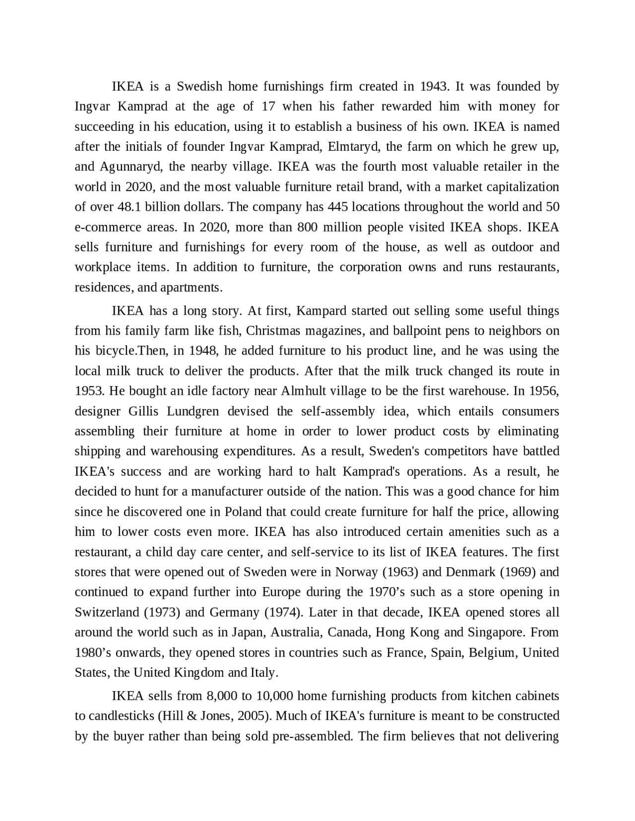 Analyzed IKEA's Globalization Strategy: Entry Mode and Global Sourcing | Essays (university ...