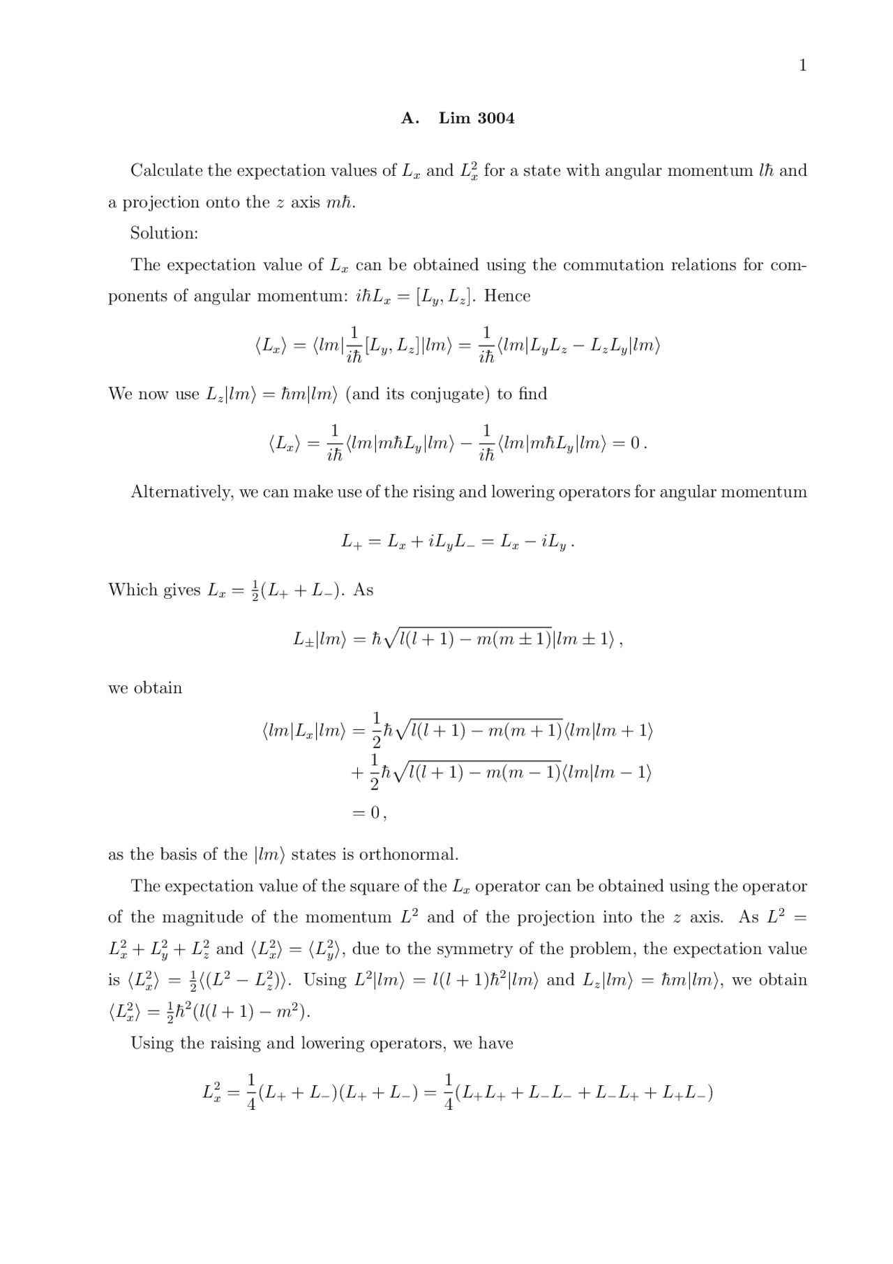 Quantum Mechanics: Angular Momentum and Spin Interactions | Summaries ...