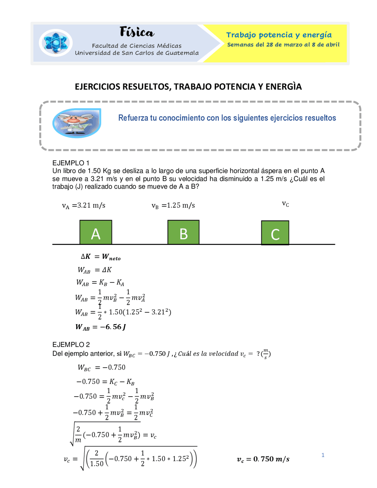 TRABAJO, ENERGÍA Y POTENCIA | Guías, Proyectos, Investigaciones de ...