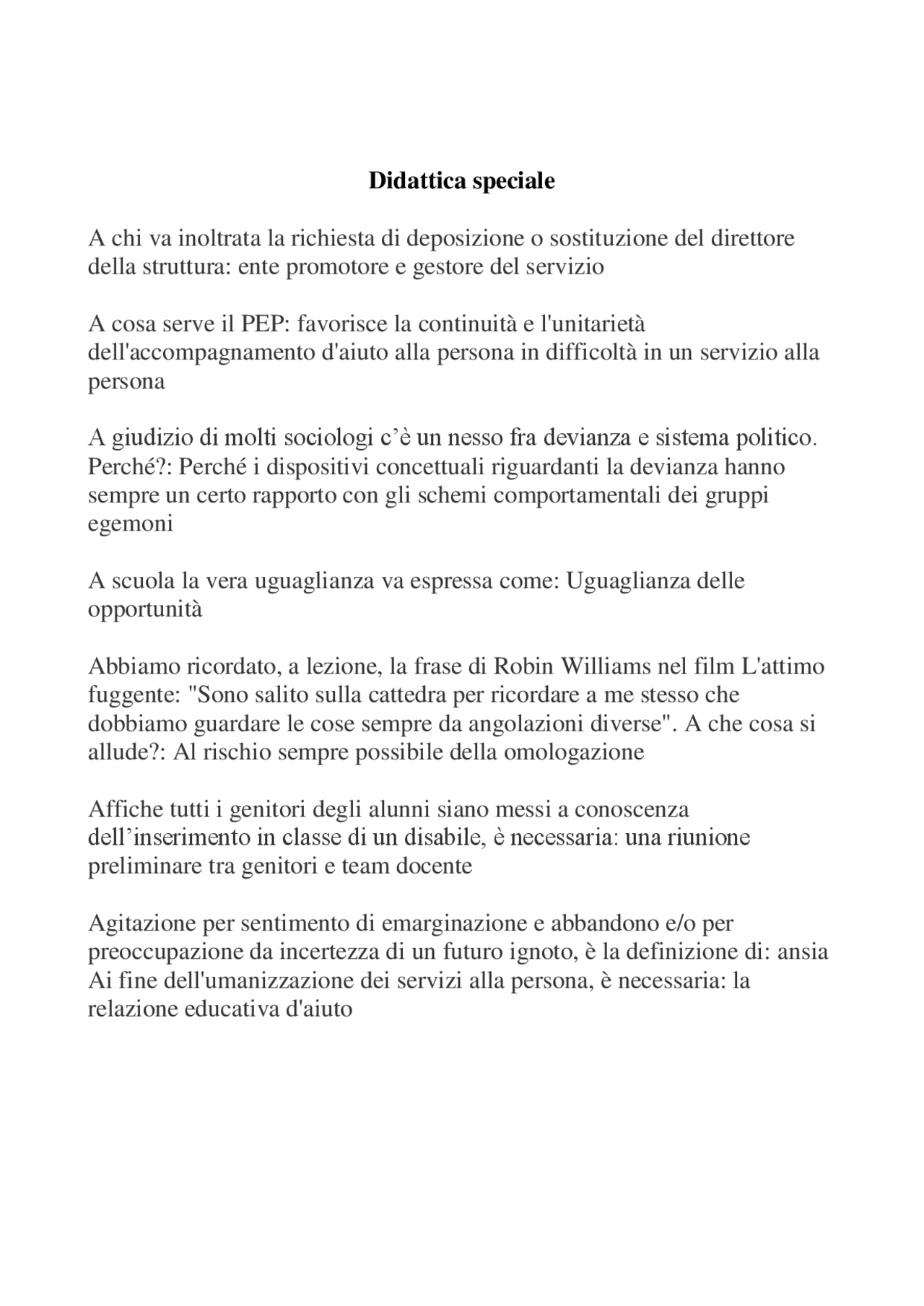 Didattica Speciale Agg Aprile Scienze Della Formazione L 19 Pegaso