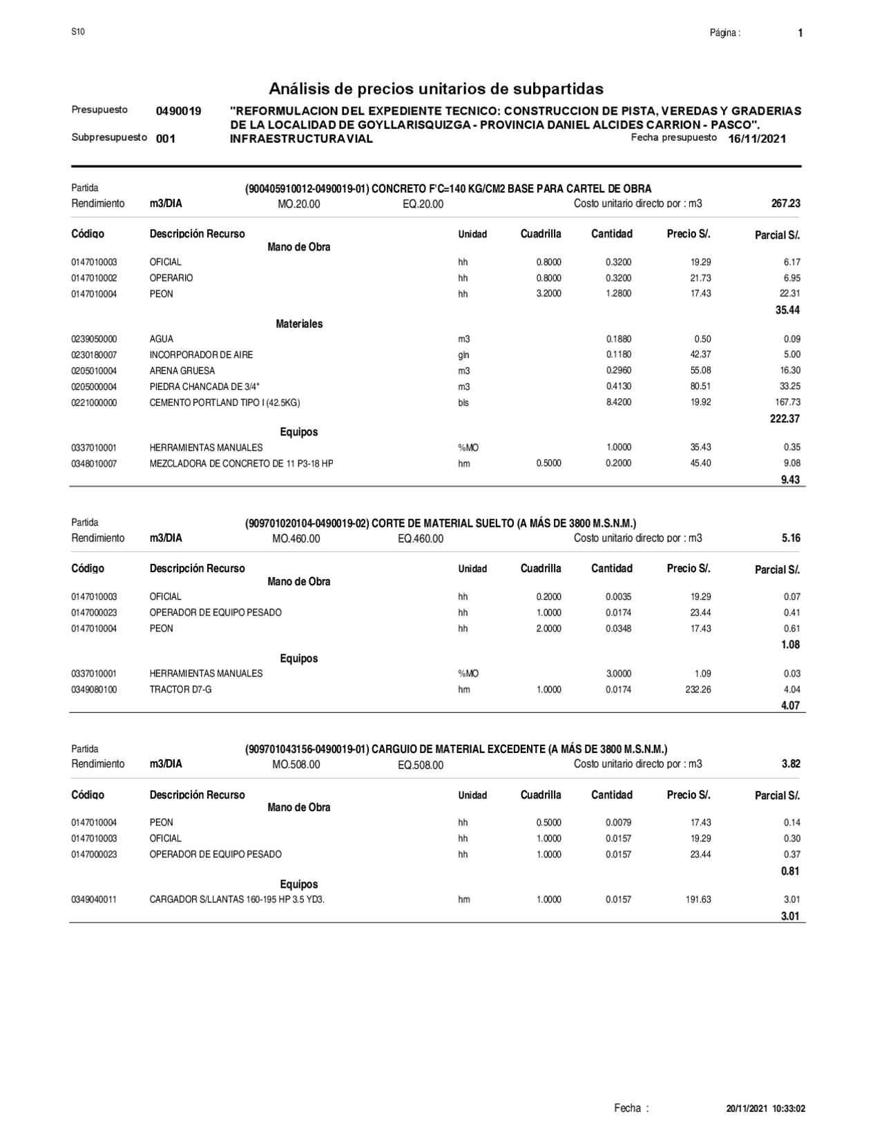 Analsis De Costos Unitarios Resúmenes De Matemáticas Docsity