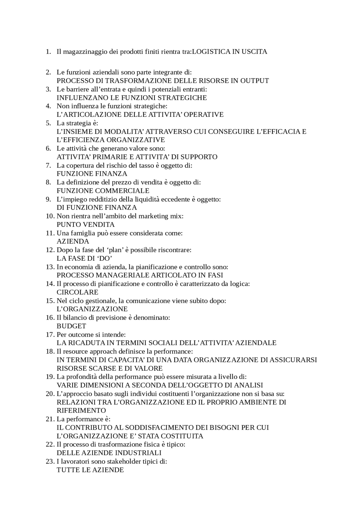 Programmazione E Controllo Lm 77 Management Mercatorum Prove D