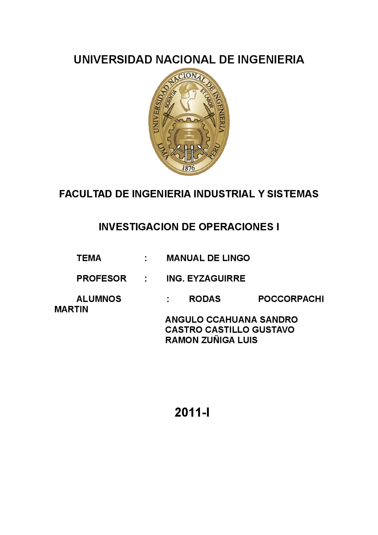 MANUAL LINGO SOFTWARES UNC - Docsity