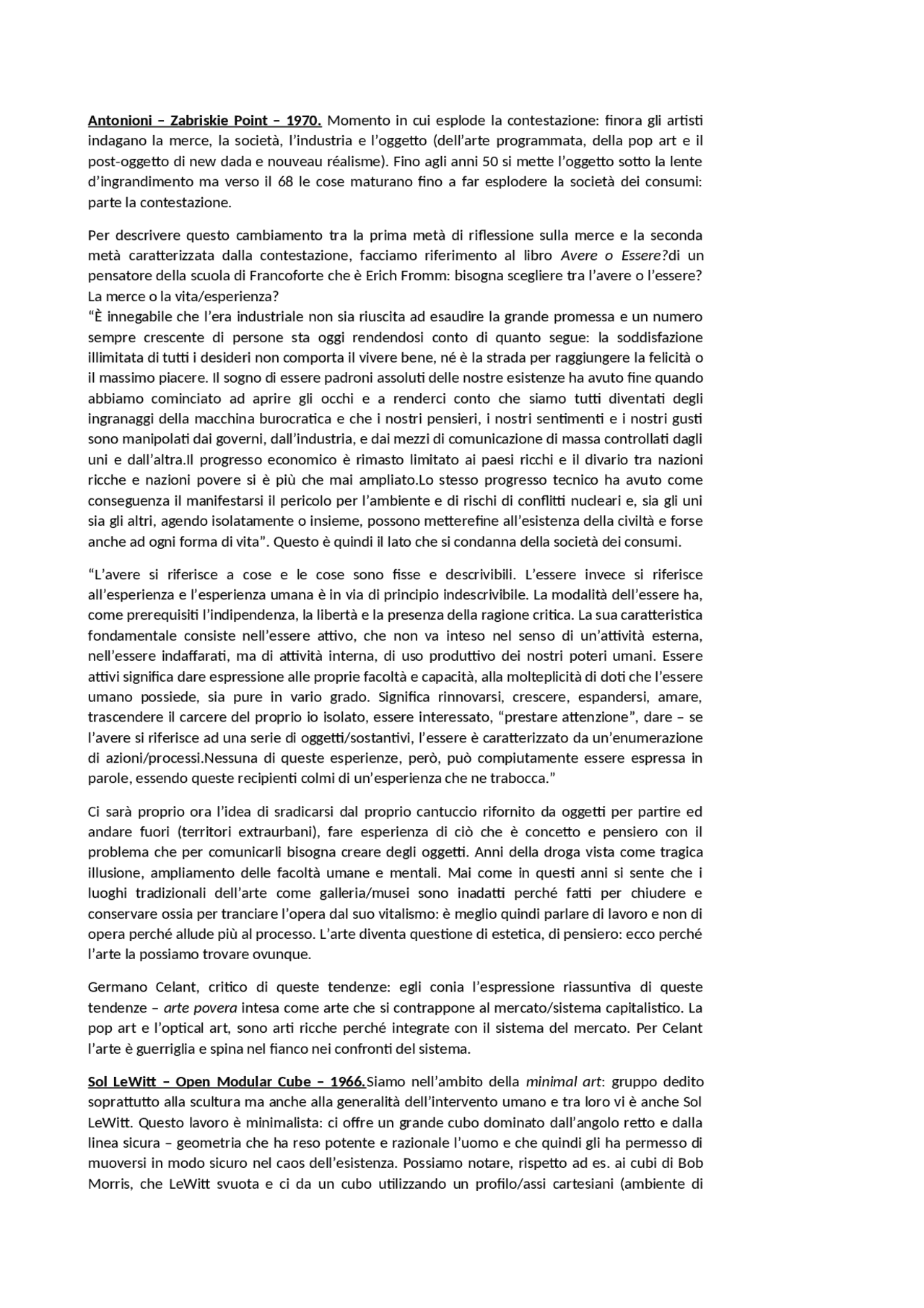 Appunti Prime Lezioni Docsity