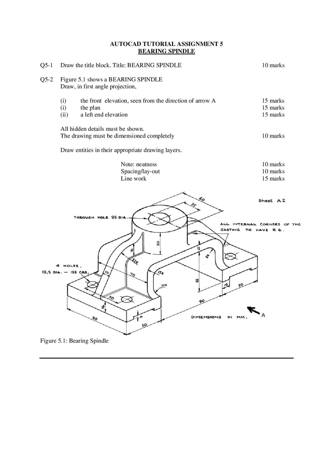 Autocad Practise Exercises Assignments Computer Aided Design Cad