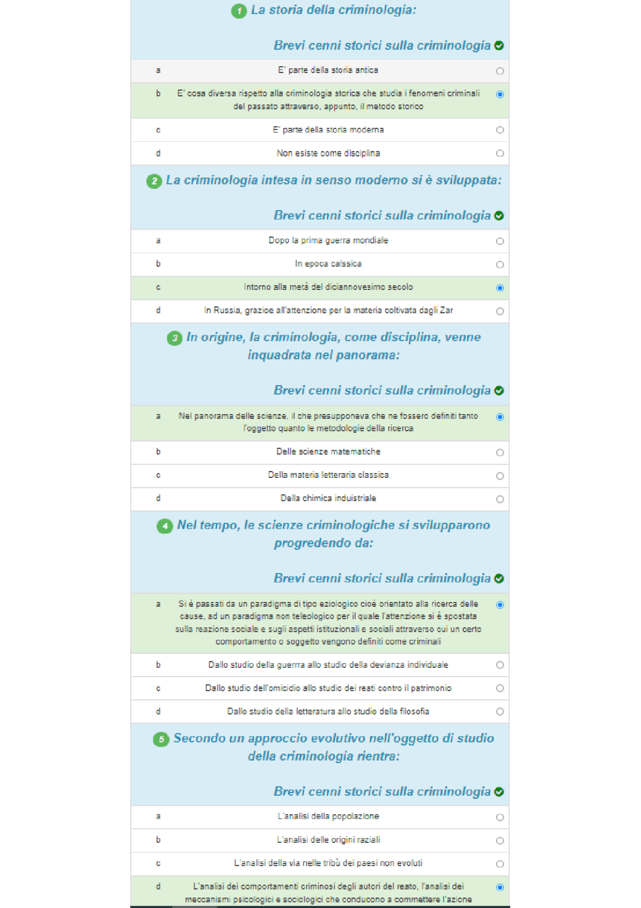 Esame Di Criminologia Docsity