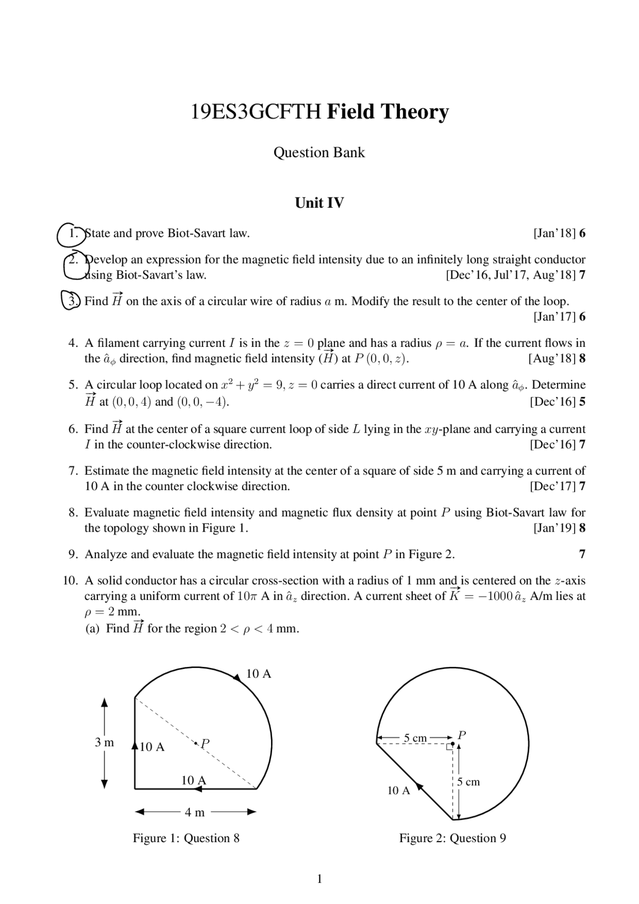 Electromagnetic field theory - Docsity
