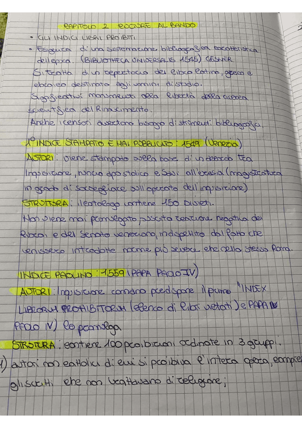 Sintesi Libri Proibiti Docsity