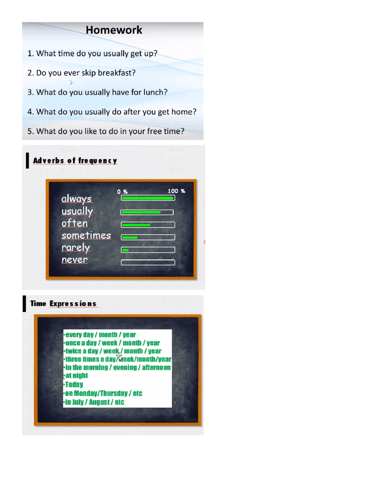 What time do you usually get up.docx What time do you usually get up ...