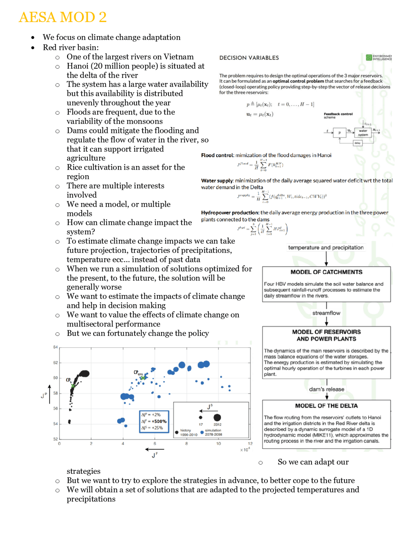 Appunti Advanced Environmental Systems Analysis Prof Giuliani Docsity