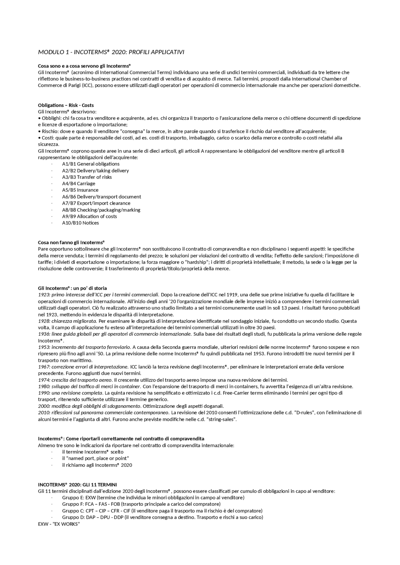 Master Marcom Modulo 1 Docsity