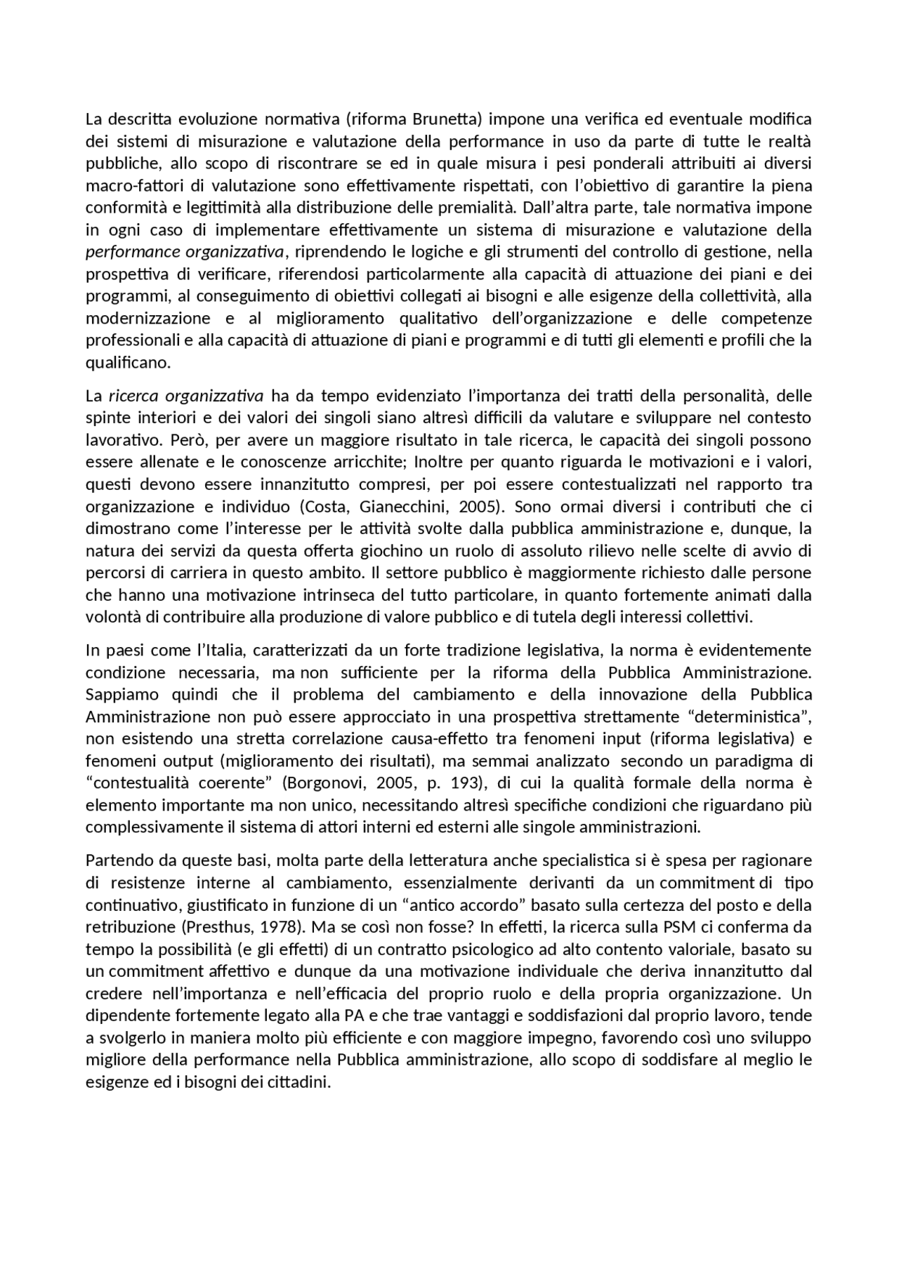 Sistemi Di Misurazione E Valutazione Della Performance Docsity