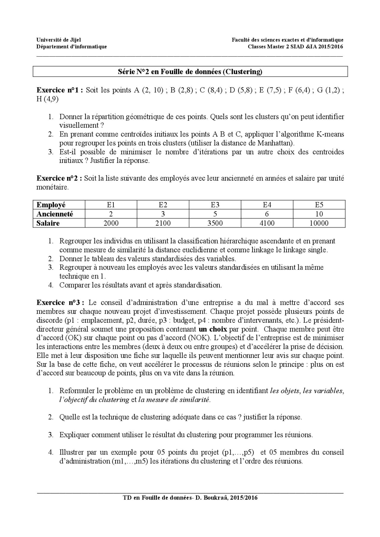 K Means Clustering For Data Mining Docsity