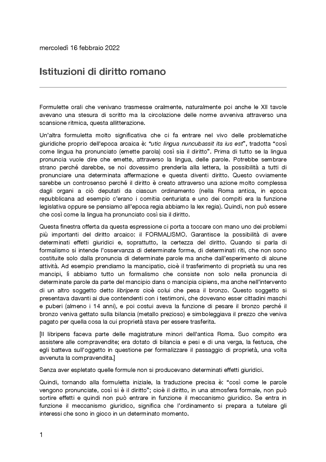 Formalismo / ius publicum, privatum, generale, singolare, honorarium ...