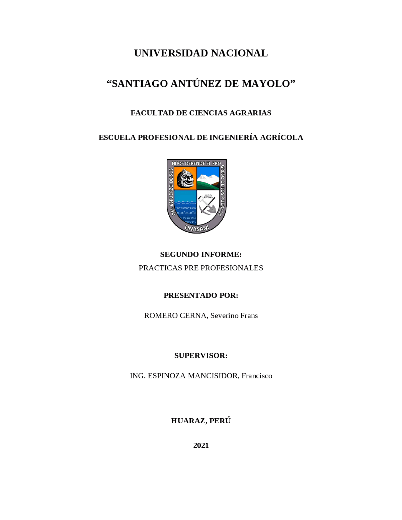 Segundo Informe De Practicas Resúmenes De Comunicación Docsity