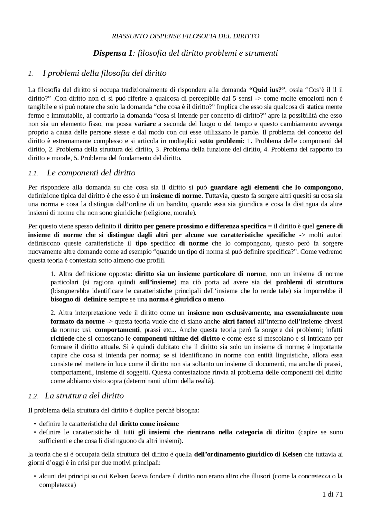 Esame Di Filosofia Del Diritto Docsity