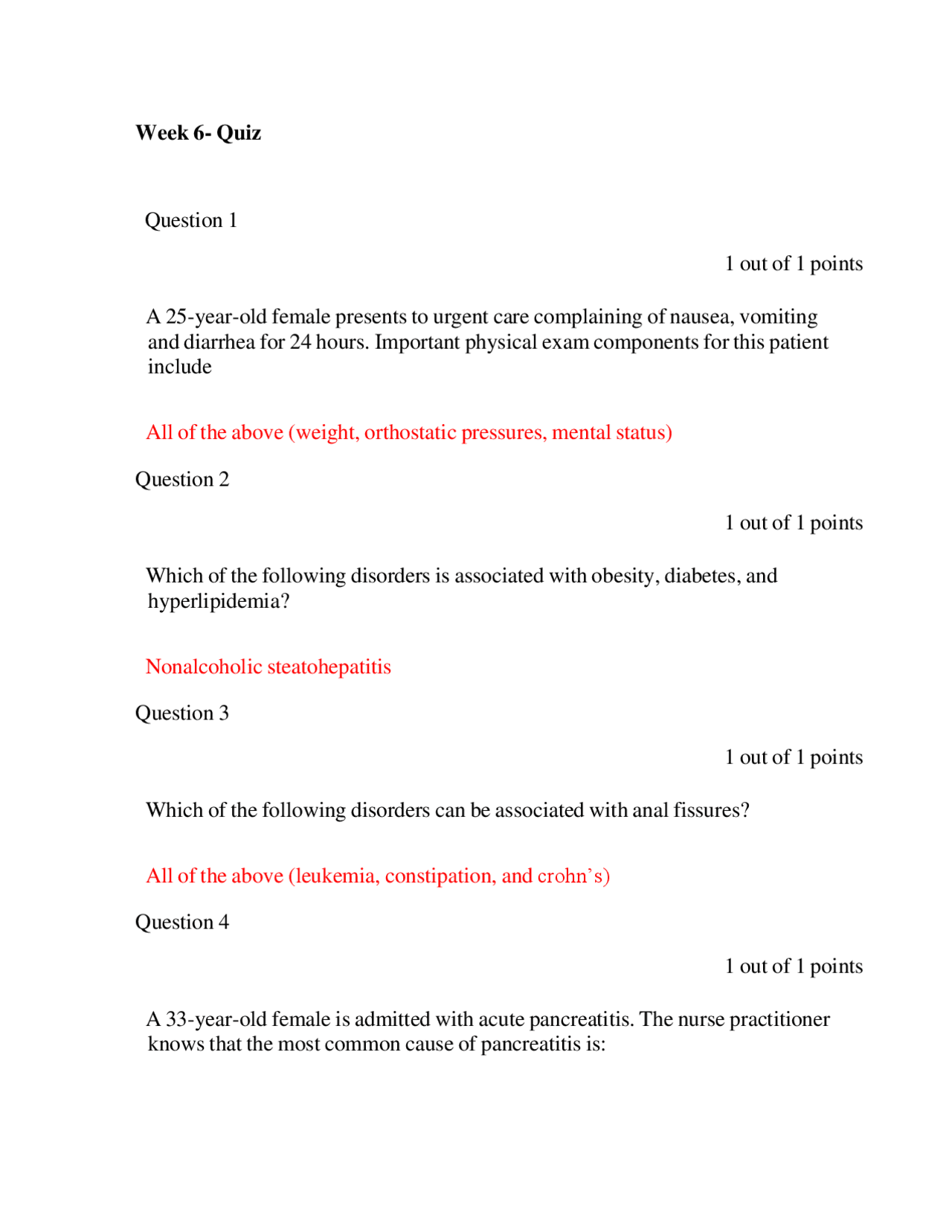 Medical Case Study Questions | Study notes Nursing | Docsity