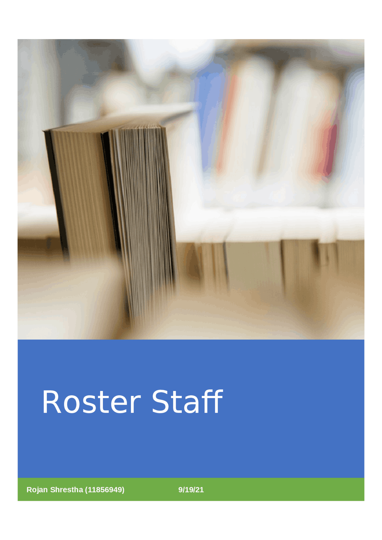 Roster staffing and basic roster excel file - Docsity