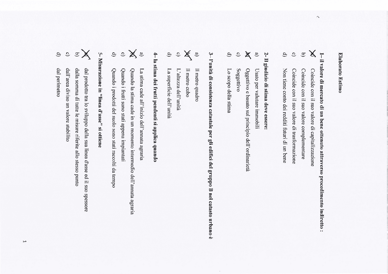 Elaborato Estimo Superato Docsity