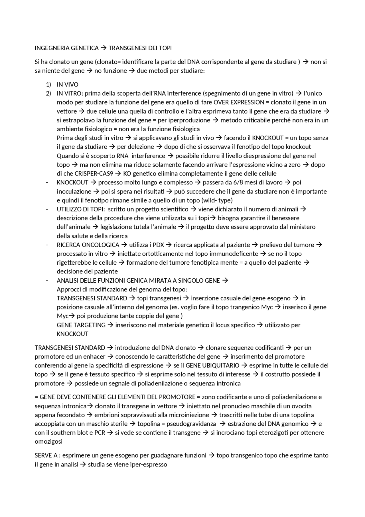 Biologia Molecolare Docsity