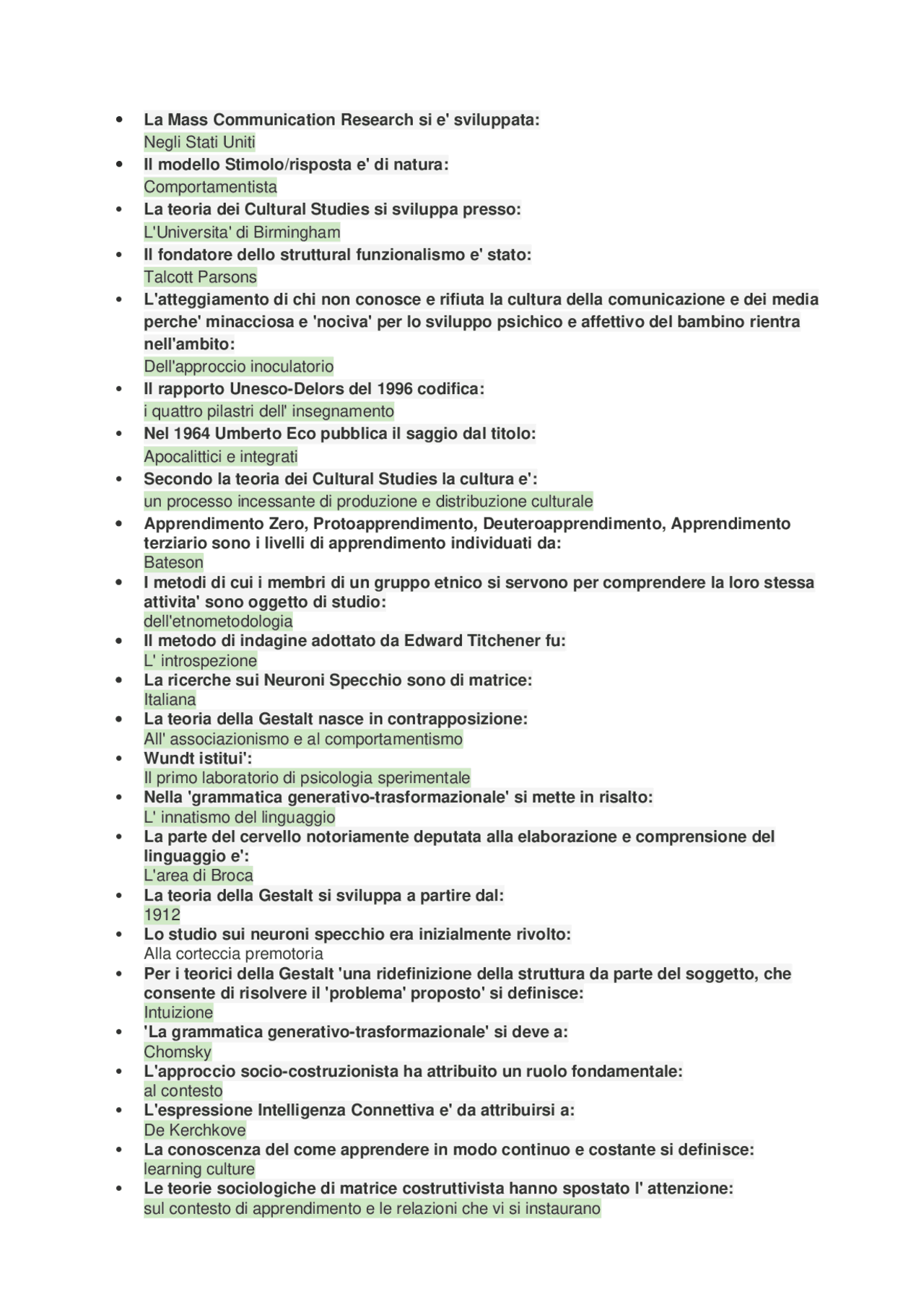 Tecnologia Dellistruzione E Apprendimento 24 Cfu Docsity