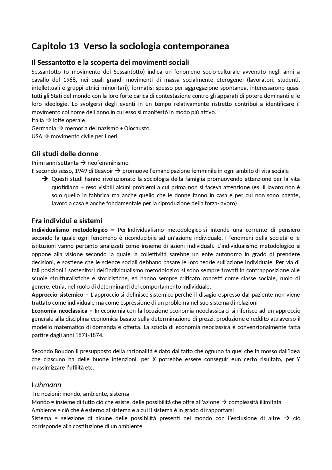 Il Mondo In Questione Paolo Jedlowski Docsity