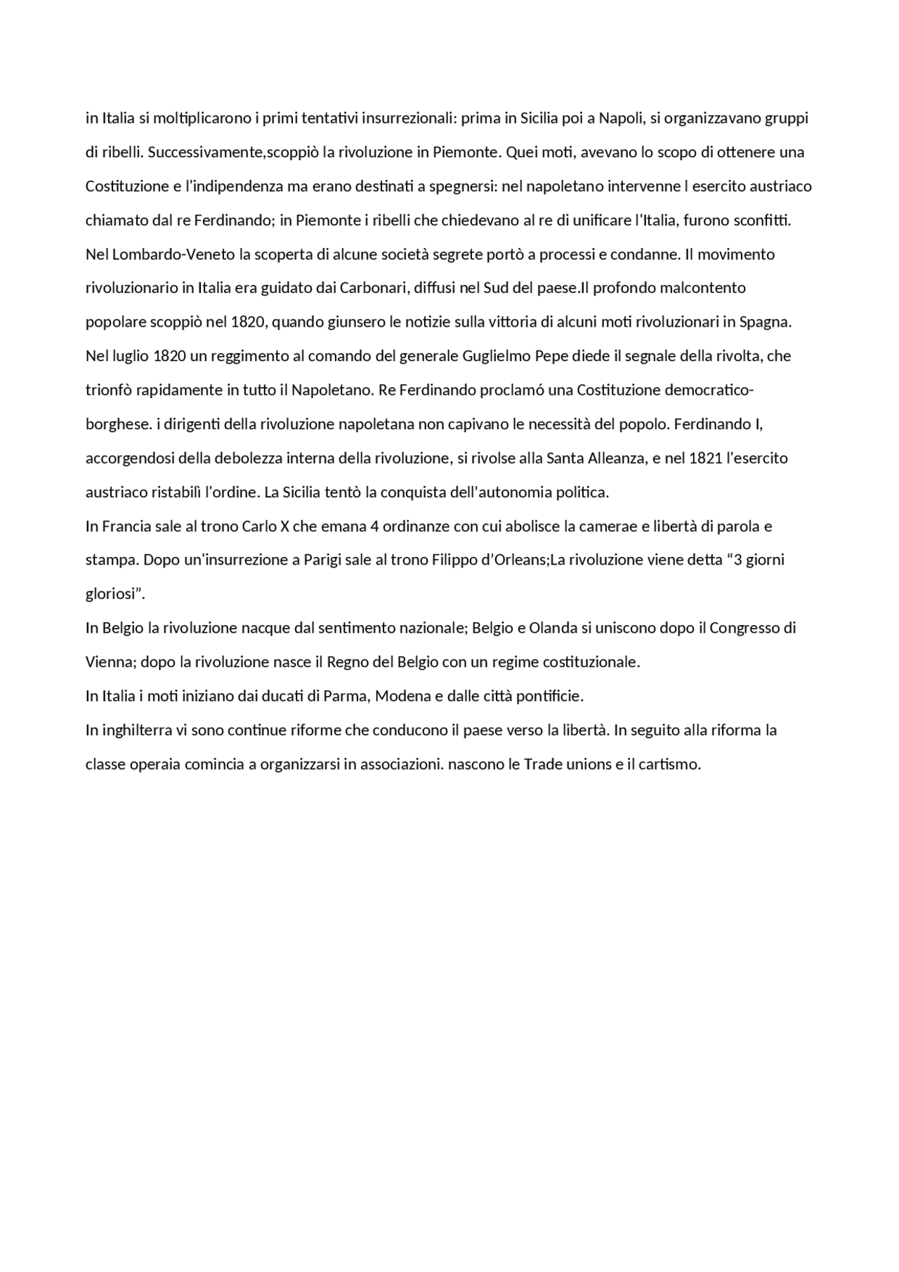 Documento in italiano .......... - Docsity