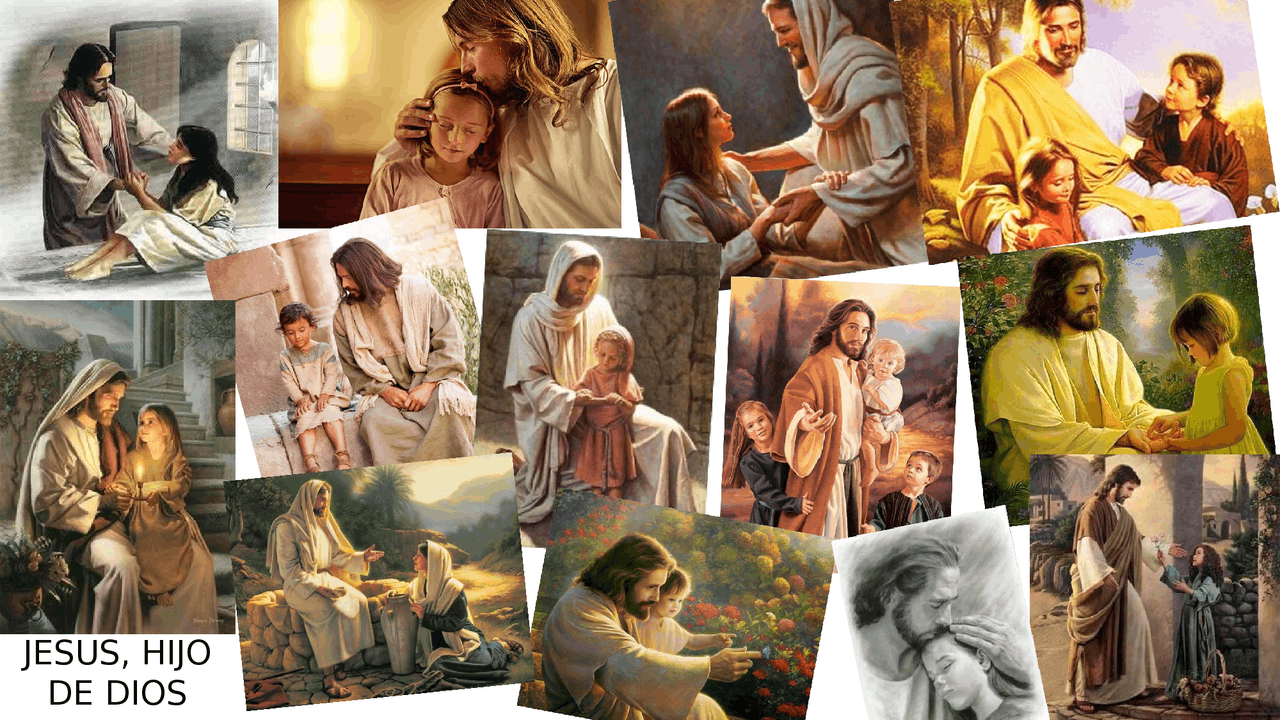 Collage de Religión acerca de Jesús | Ejercicios de Religión | Docsity